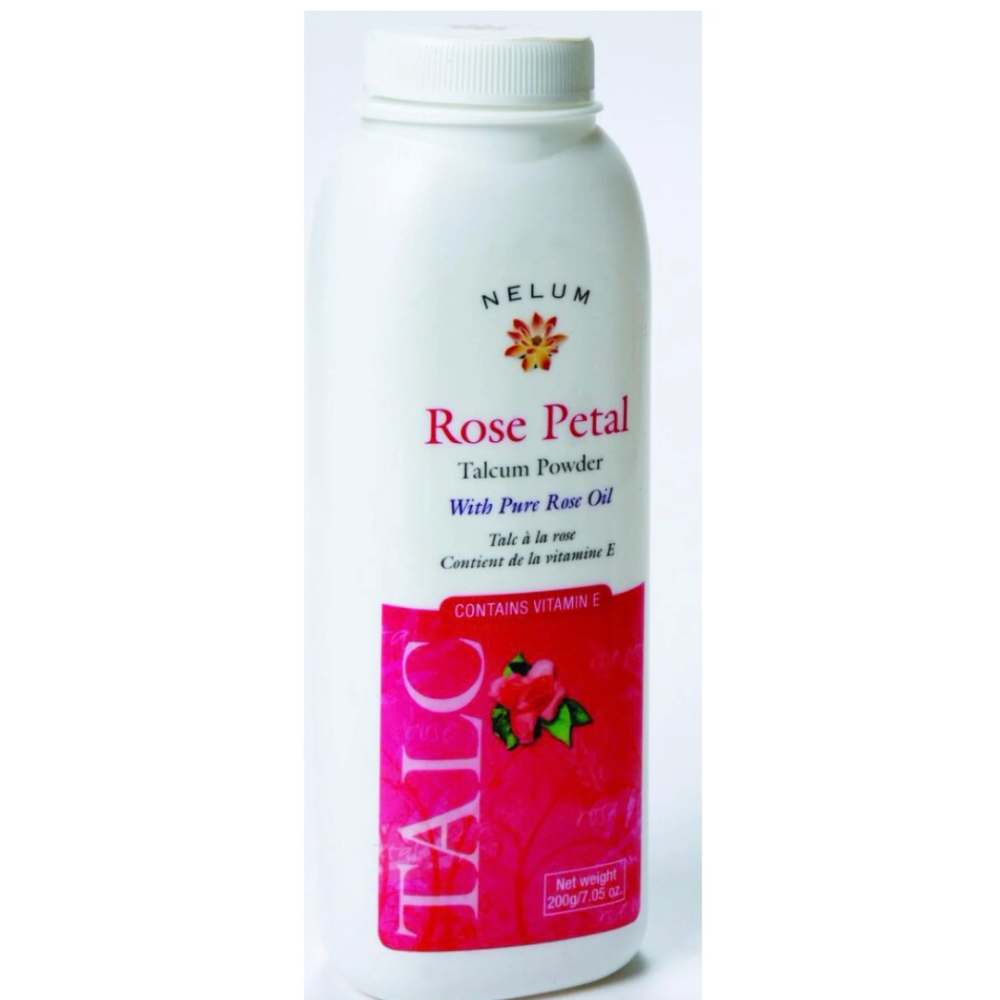 Nelum Rose Petal Talcum Powder 200g — Go Vita Burwood