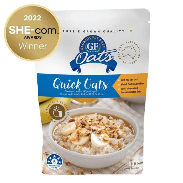 GLORIOUSLY FREE Oats Quick Oats 500g — Go Vita Burwood