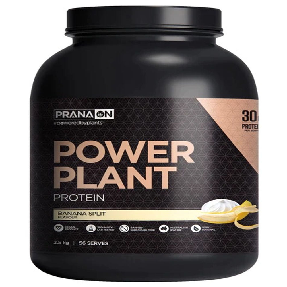Prana Power Plant Protein Banana Split 2.5kg — Go Vita Burwood