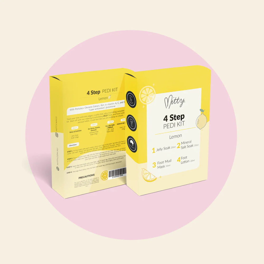 Mitty 4 Step Pedi Kit - Lemon — Go Vita Burwood